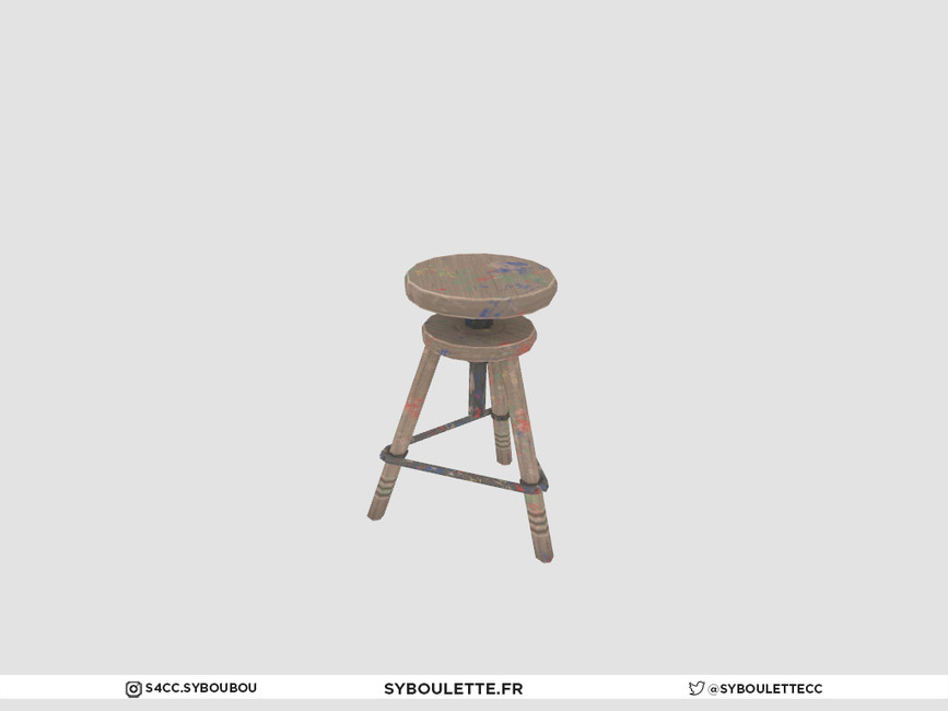 The Sims Resource - Painter studio - Stool