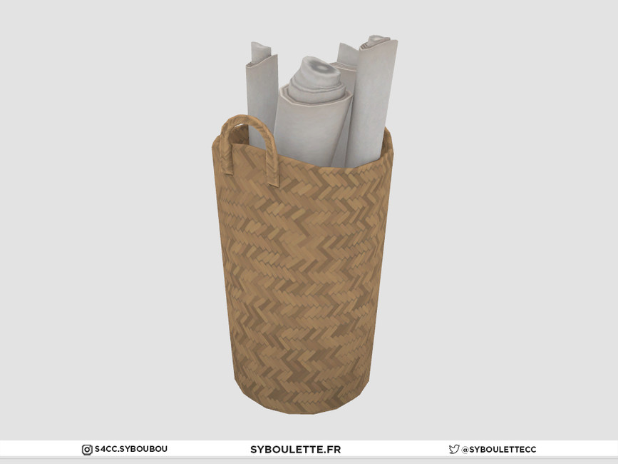 The Sims Resource - Painter studio - Rolls paper basket