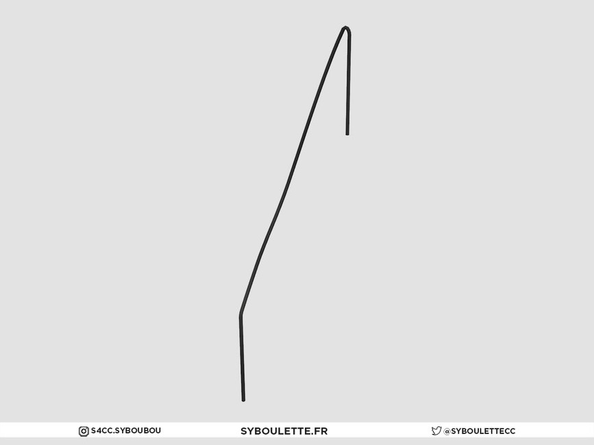 The Sims Resource - Curved bar railing - 2x2 (tall)