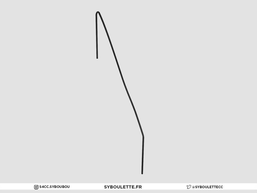 The Sims Resource - Curved bar railing - 2x2 (tall)