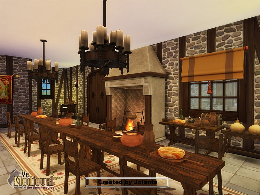 The Sims Resource - Ye Medieval - Castle House - CC only TSR