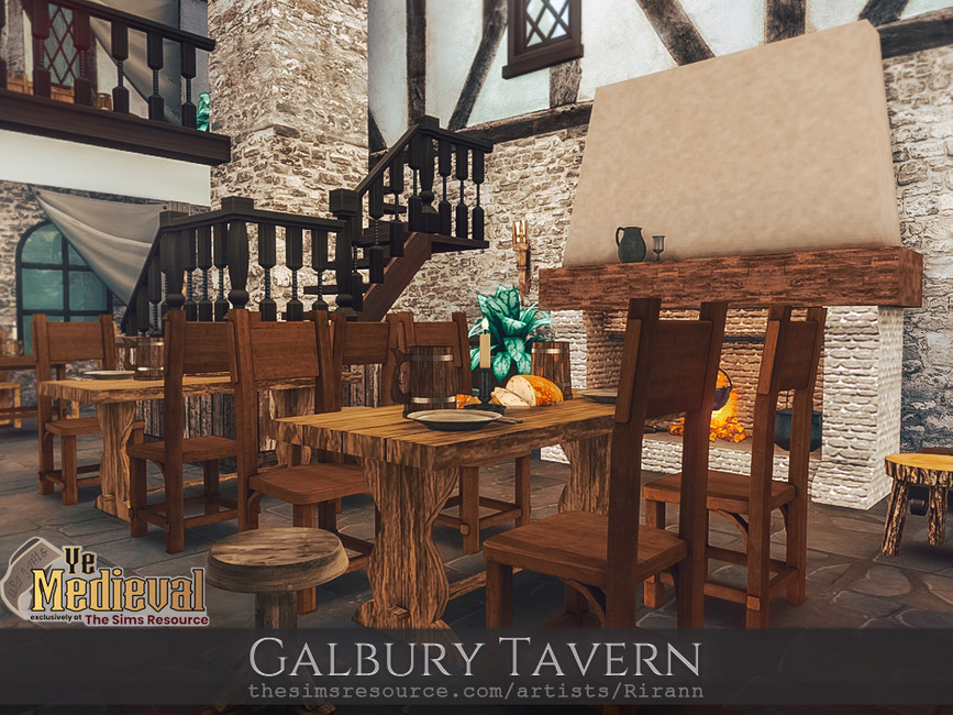 The Sims Resource - Ye Medieval - Galbury Tavern - TSR CC Only