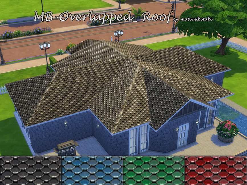 The Sims Resource - MB-Overlapped_Roof