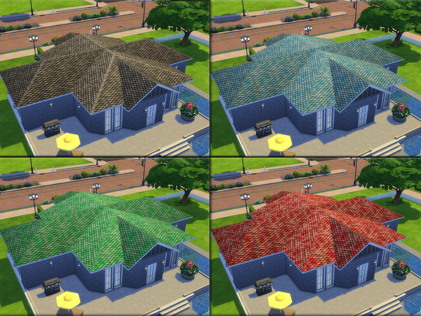 The Sims Resource - MB-Overlapped_Roof