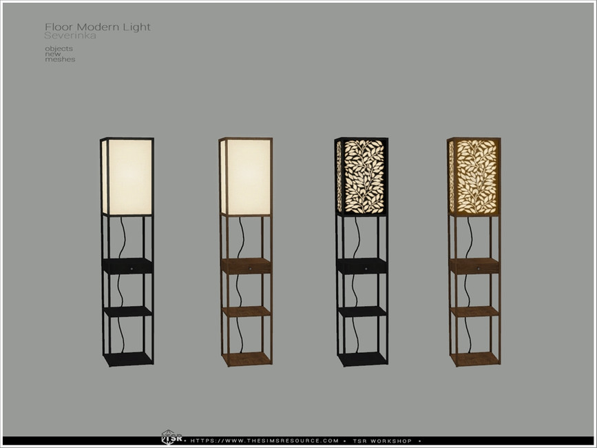 The Sims Resource - Floor Modern Light - lamp A