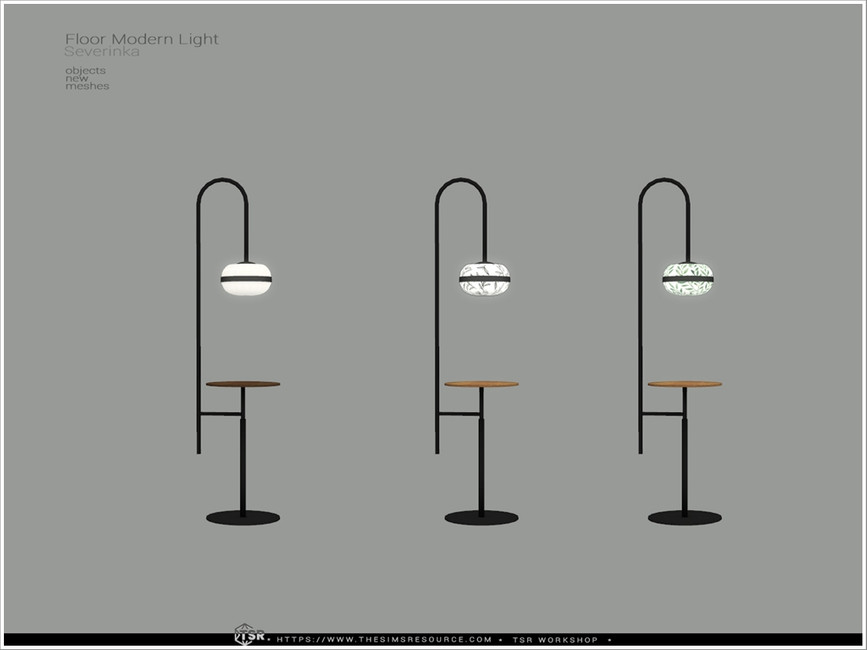 The Sims Resource - Floor Modern Light - lamp H