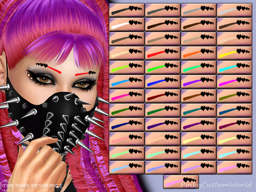 The Sims Resource - Eyebrows N2 - Version 2