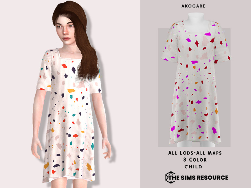 The Sims Resource - Stain Dress