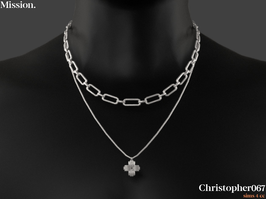 The Sims Resource - Mission Necklace - Male