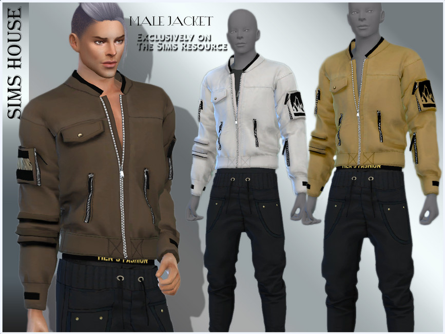 The Sims Resource - MEN'S JACKET MOUNTAINS