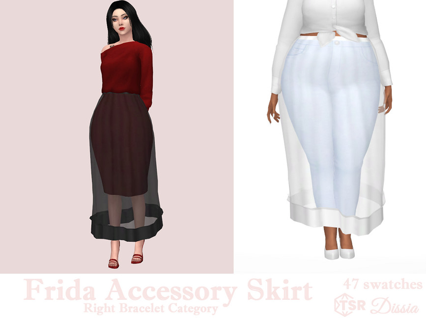 The Sims Resource - Frida Accessory Skirt