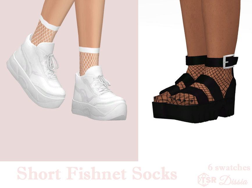The Sims Resource - Short Fishnet Socks