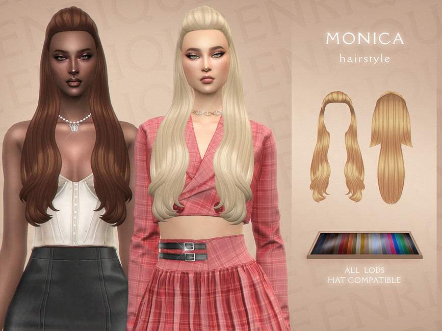 The Sims Resource - Monica Hairstyle
