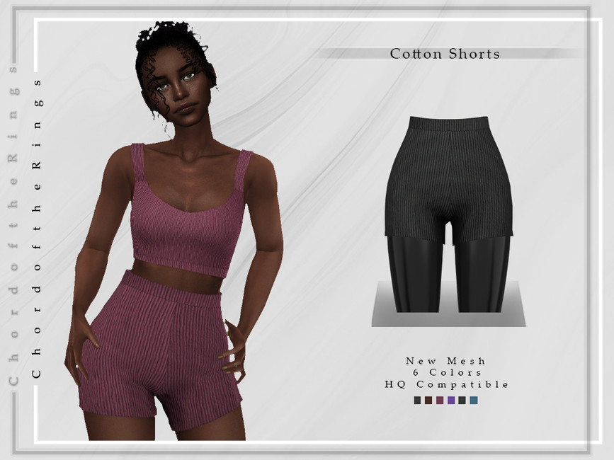 The Sims Resource - Cotton Shorts B-57