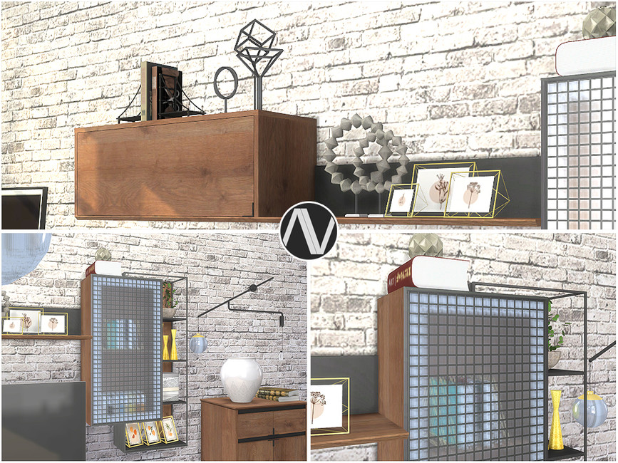 The Sims Resource - Bellevue Living Room TV units