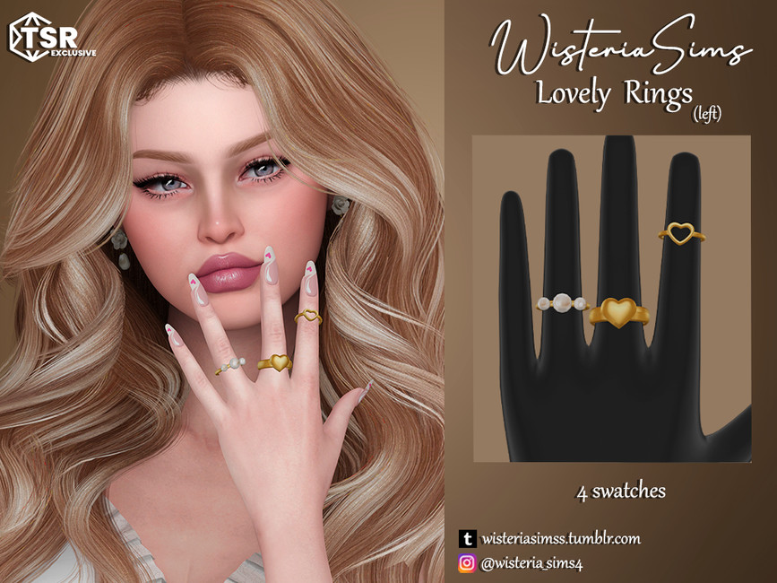 The Sims Resource - Lovely Rings (left)
