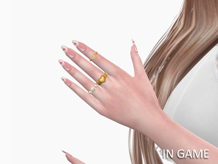 The Sims Resource - Lovely Rings (left)