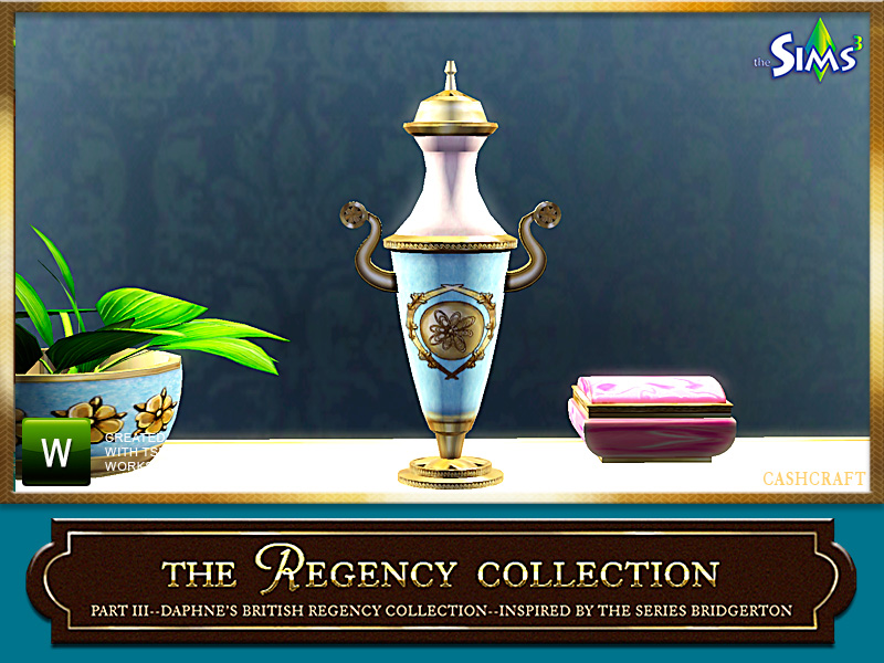 The Sims Resource | Daphne's British Regency Decorative Vase