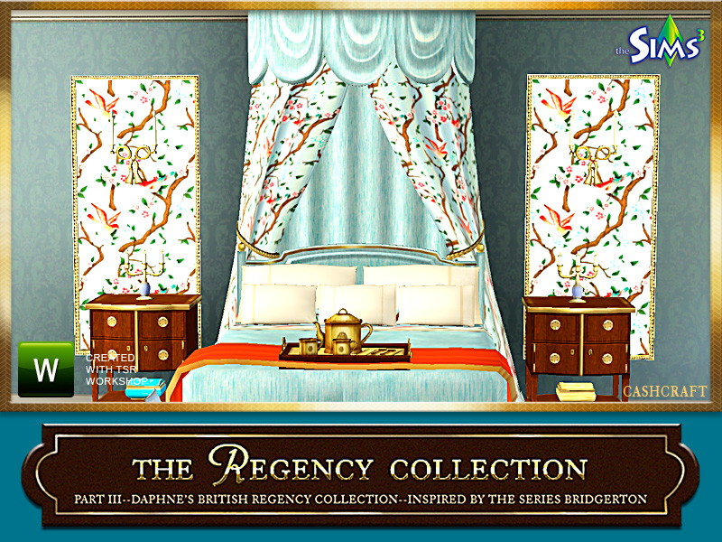 The Sims Resource | Daphne's British Regency Wall Panels