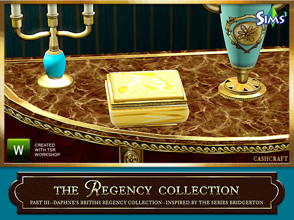 The Sims Resource | Daphne's British Regency Yellow Alabaster Box
