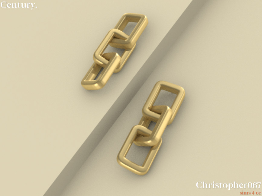 The Sims Resource - Century Earrings