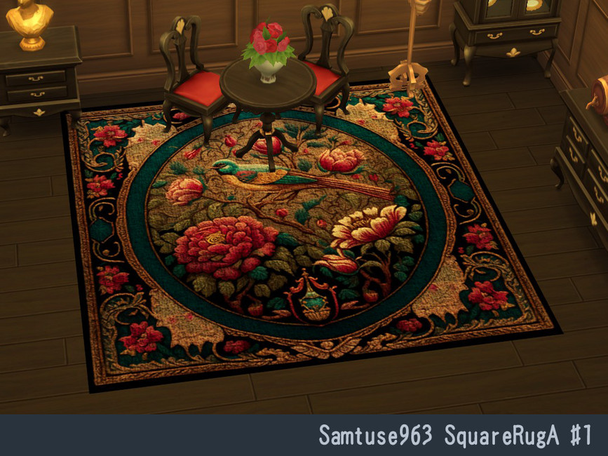 The Sims Resource - Square Rug A 1