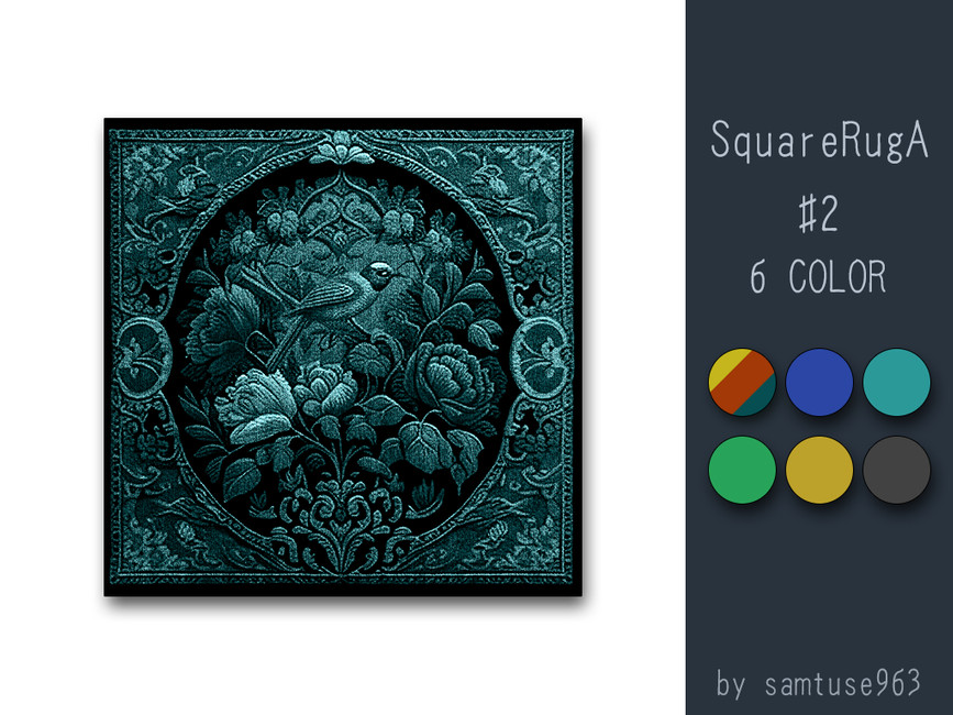 The Sims Resource - Square Rug A 2