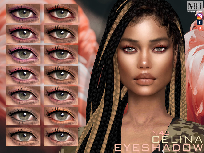 The Sims Resource - Celina Eyeshadow N43