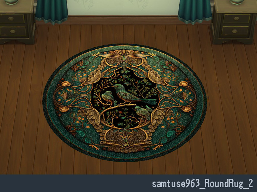 The Sims Resource - Round Rug 2