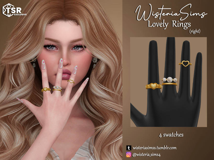 The Sims Resource - Lovely Rings v2 (right)