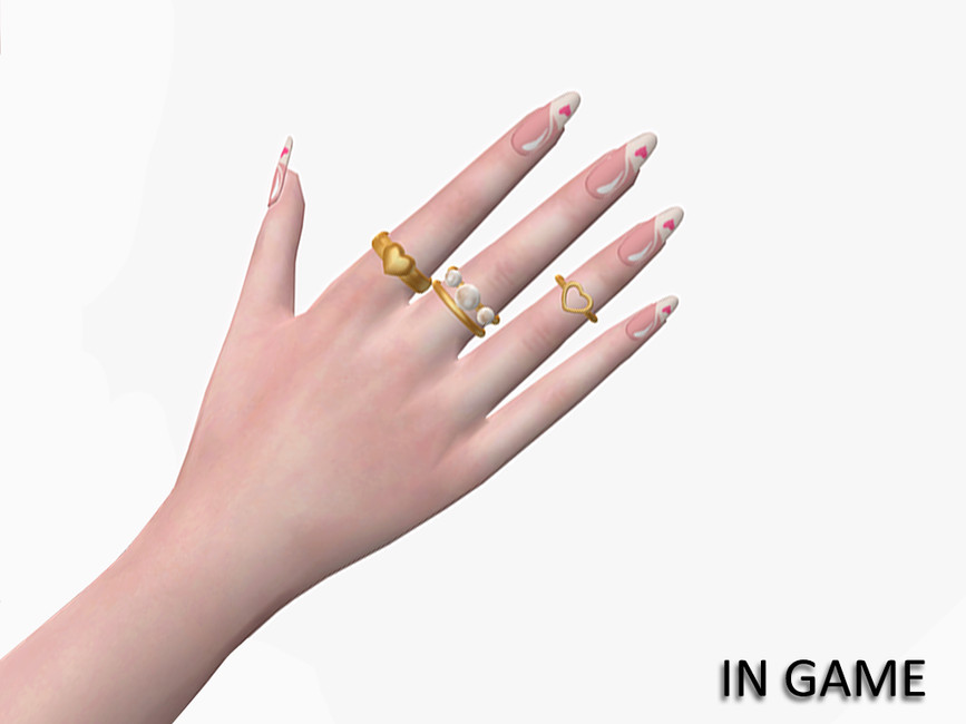 The Sims Resource - Lovely Rings v2 (right)