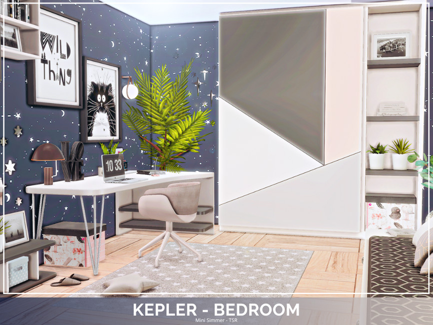The Sims Resource - Kepler Bedroom - TSR Only CC