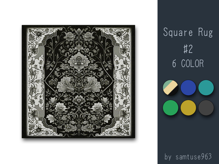 The Sims Resource | Square Rug 2