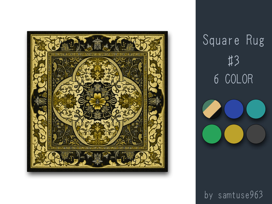The Sims Resource | Square Rug 3