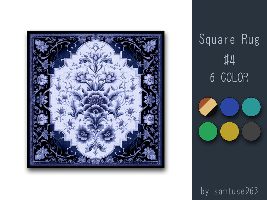 The Sims Resource | Square Rug 4