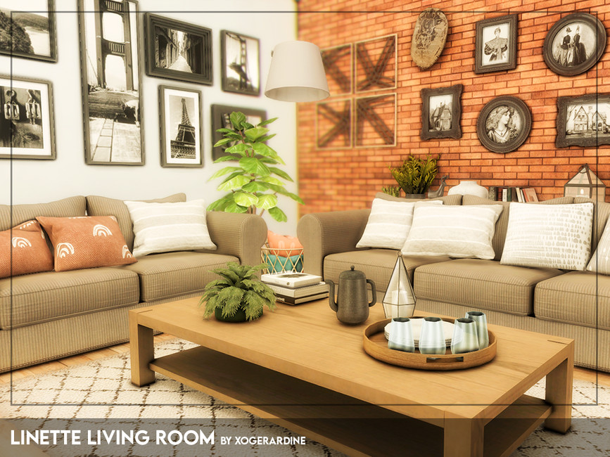 The Sims Resource - Linette Living Room (TSR only CC)