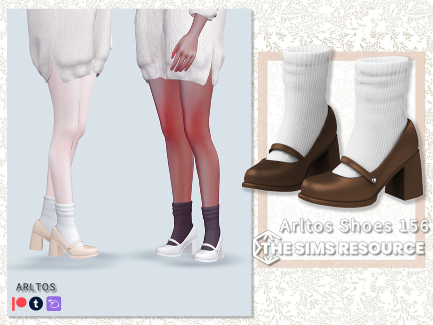 The Sims Resource - Mary jane with socks / 156
