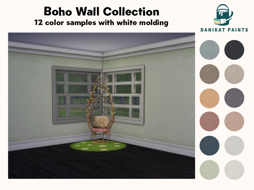 The Sims Resource - Boho Wall Collection