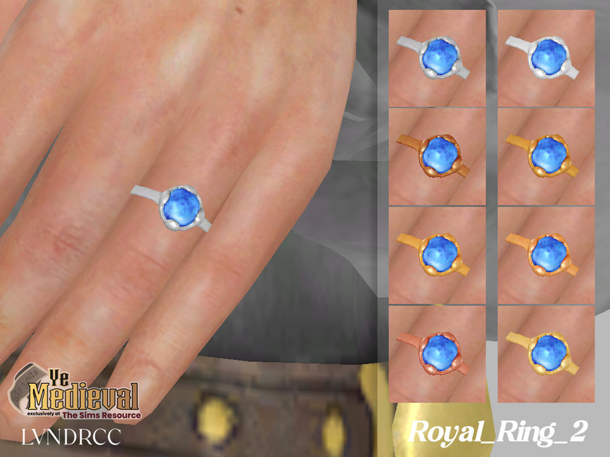 The Sims Resource - Ye Medieval Royal Rings set