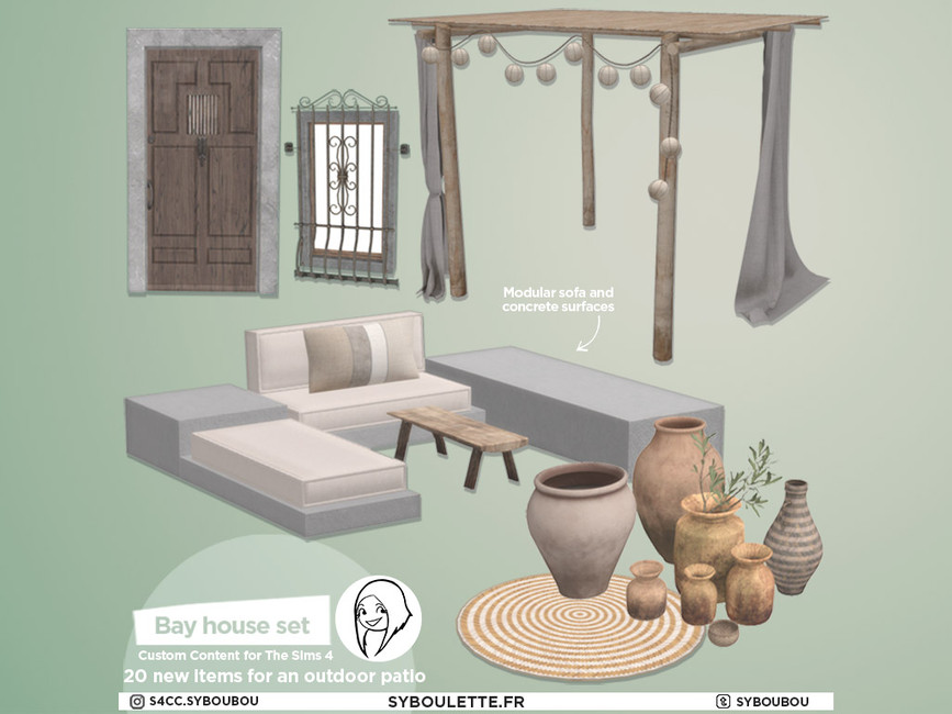 The Sims Resource - Patreon Release - Bay house part 2: decor