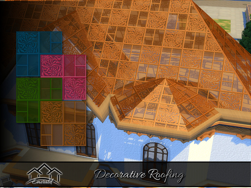 The Sims Resource - Decorative Roofing
