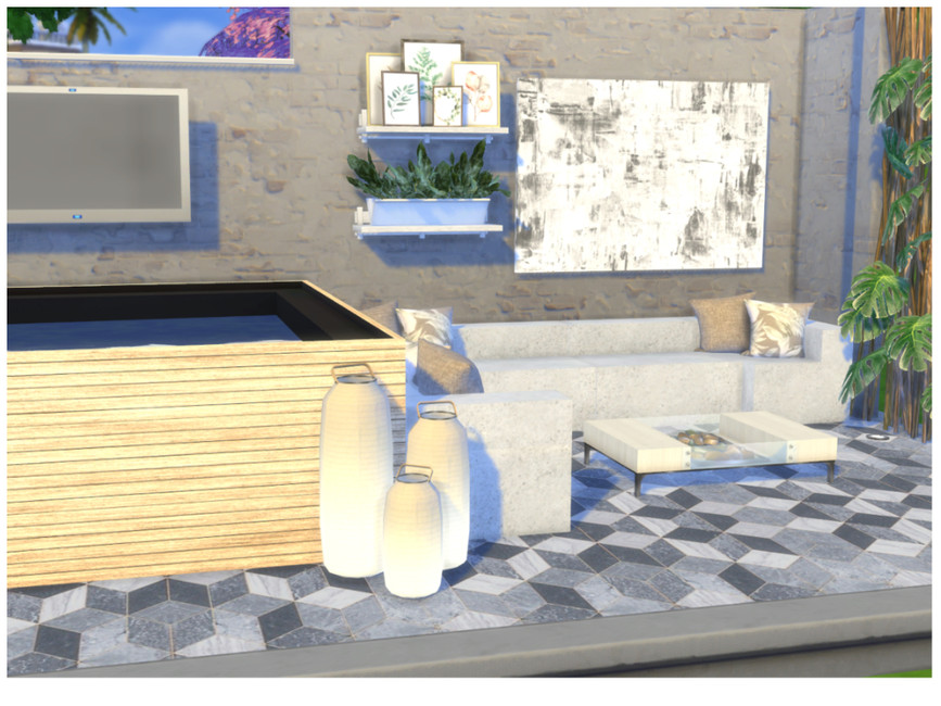 The Sims Resource - Stone Patio