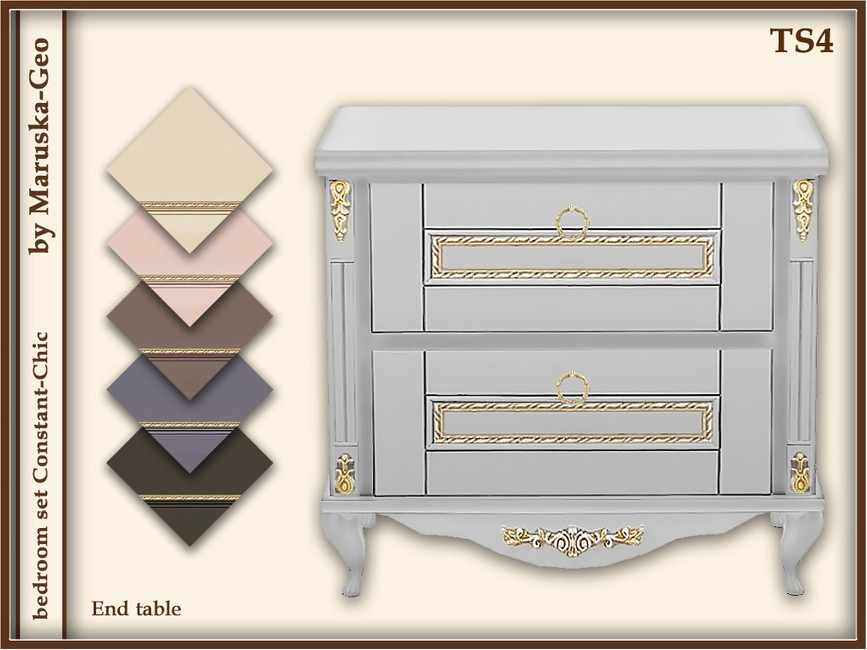 The Sims Resource - [bedroom Constant-Chic] end table