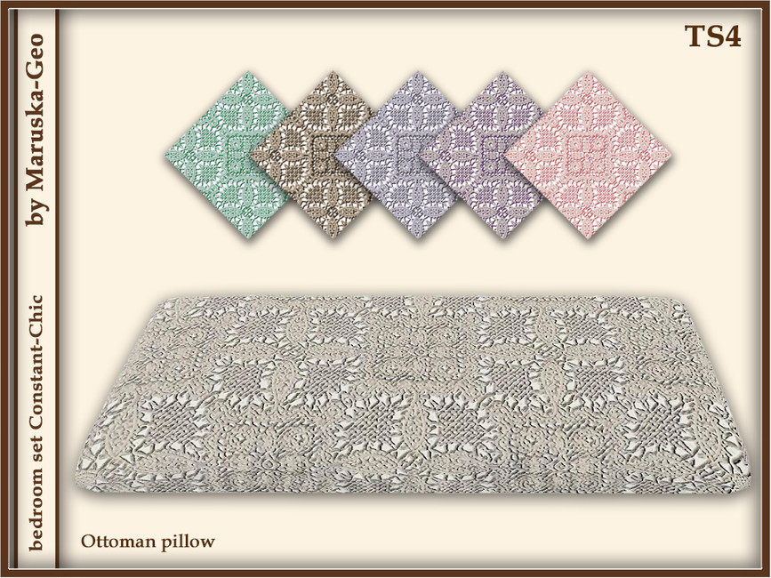 The Sims Resource - [bedroom Constant-Chic] ottoman