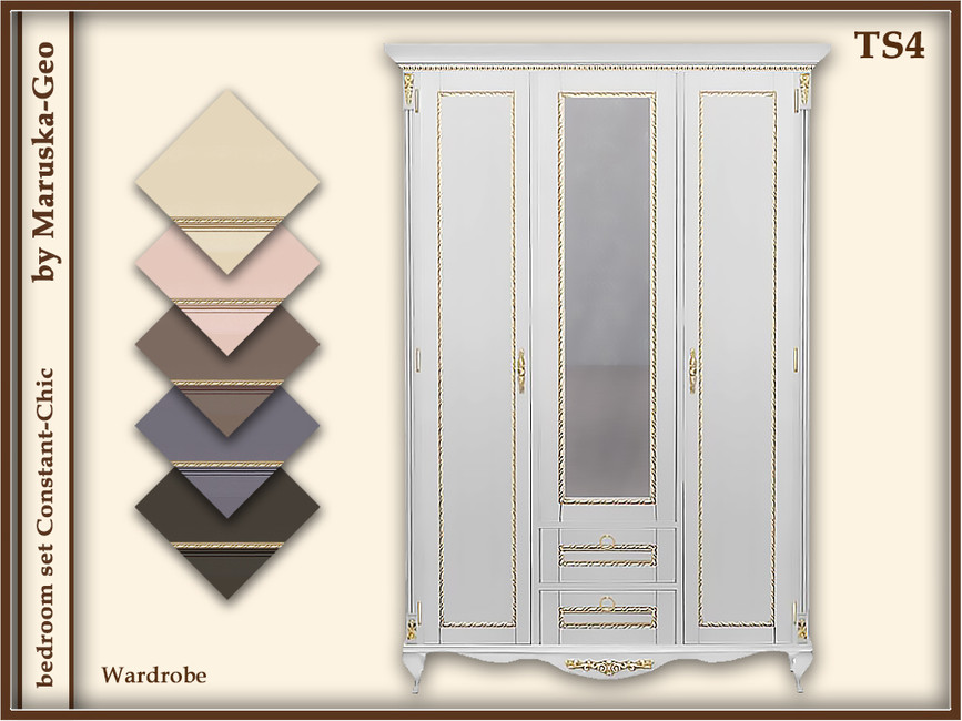 The Sims Resource - [bedroom Constant-Chic] wardrobe