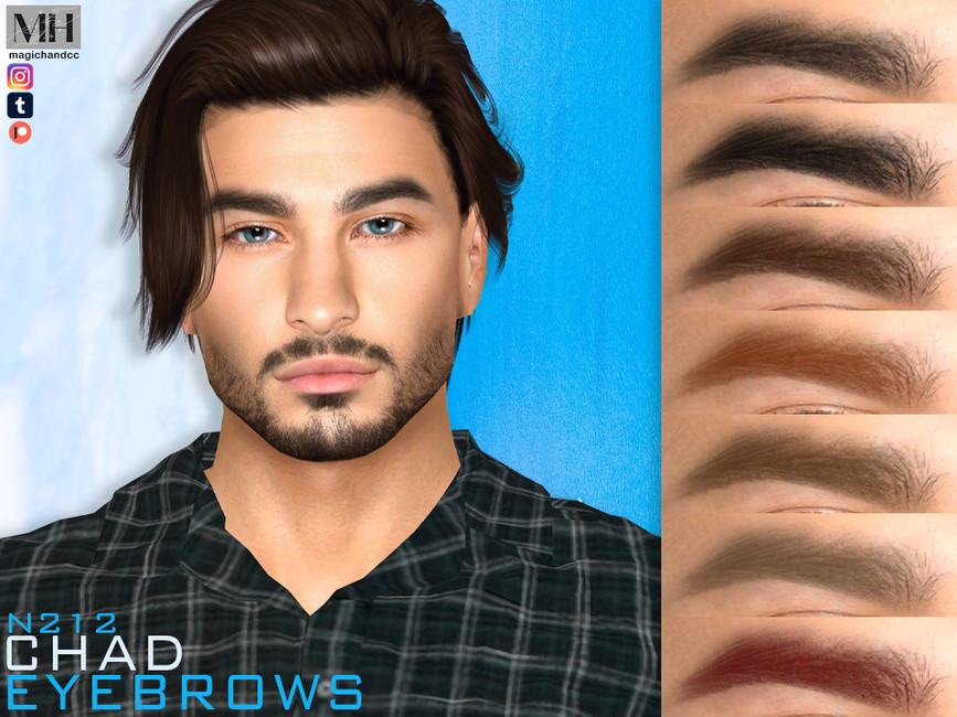 The Sims Resource - Chad Eyebrows N212