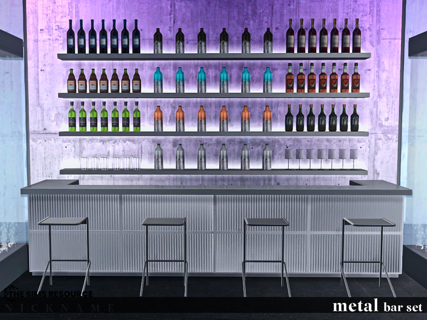 The Sims Resource - metal bar set
