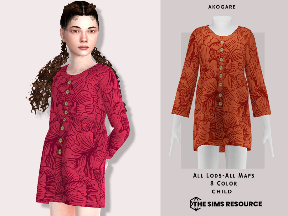 The Sims Resource | Valencia Dress