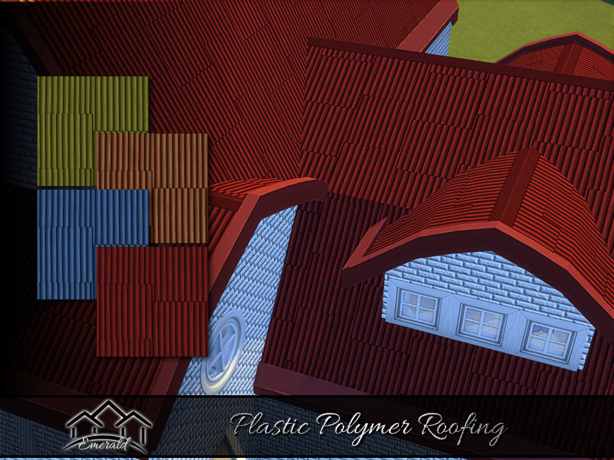 The Sims Resource - Plastic Polymer Roofing