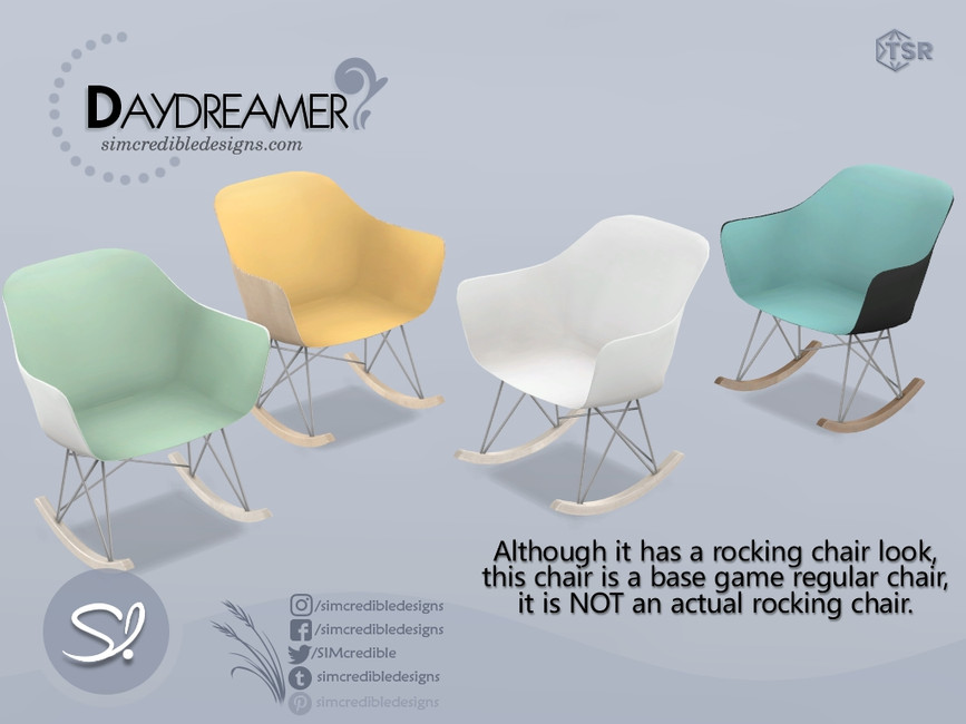 The Sims Resource - Daydreamer [decor] rocking chair